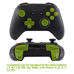 eXtremeRate Textured Black Lofty Programable Remap & Trigger Stop Kit, Upgrade Boards & Redesigned Back Shell & Side Rails & Back Buttons & Trigger Lock for Xbox One S/X Controller Model 1708