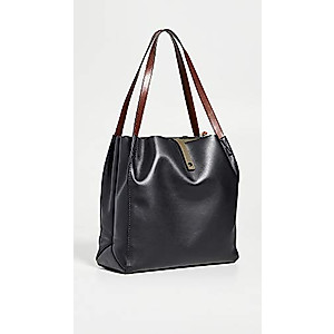 rag & bone Women's Passenger Tote, Black/Olive Night, One Size