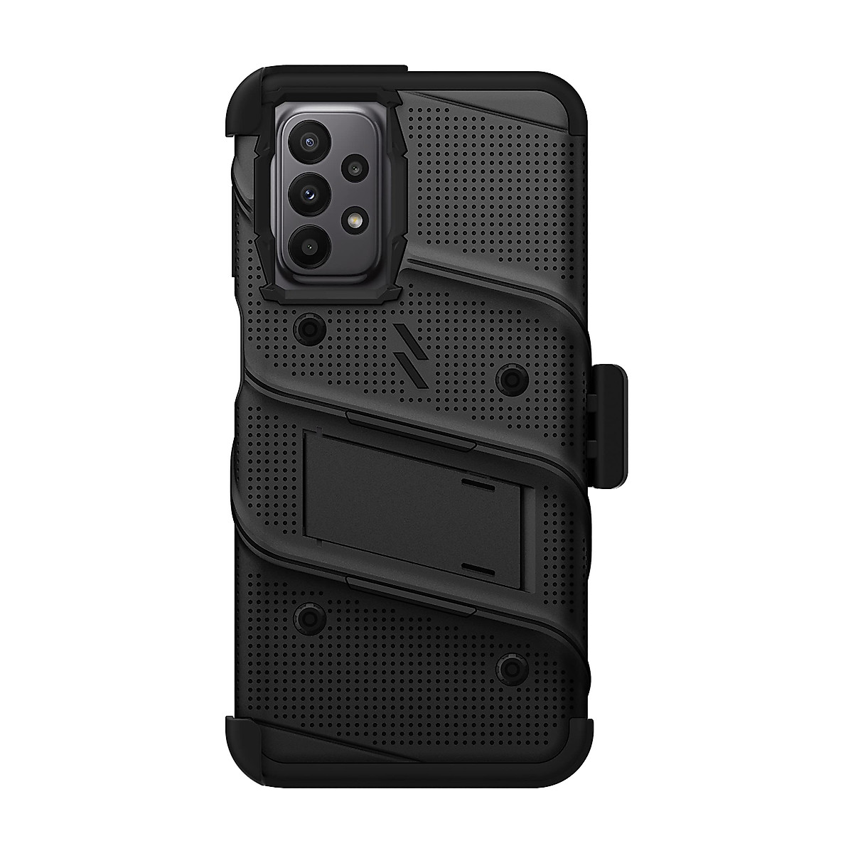 ZIZO Bolt Bundle for Galaxy A23 5G Case with Screen Protector Kickstand Holster Lanyard - Black