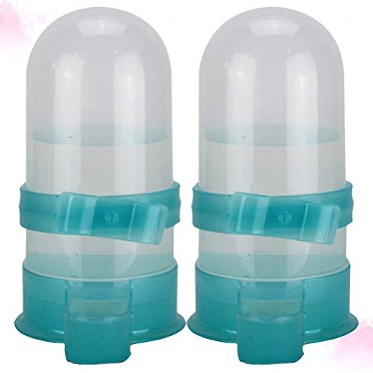 Baluue Plastic Bird Drinker - 2pcs Pigeon Feeder Automatic Birds Feeder Food Dispenser Feeders for Cage, Parrot Feeder for Parakeet Canary Cockatiel Finch