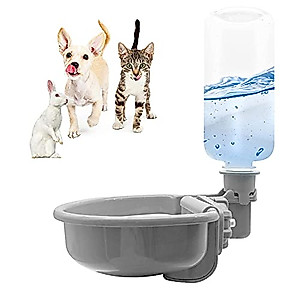 Vannon 16oz BPA Free Cage Water Bottles for Rabbits, Dogs, Ferrets, Cats and Other Small Animals, Anti-Overflow Water Dispenser for Crate