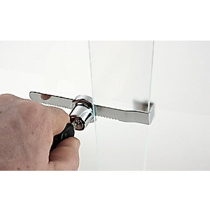 FJM Security 0220-KA Sliding Door Ratchet Lock with Chrome Finish, Keyed Alike