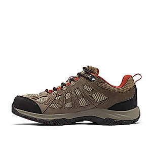 Columbia Men's Redmond III Waterproof Hiking Shoe, Pebble/Dark Sienna, 11