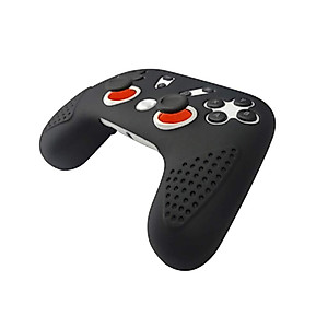 angwang Game Controller Protective Cover Sleeve Case Soft Silicone Skin for -Google Stadia Premiere Edition Gamepad Black 17x11cm