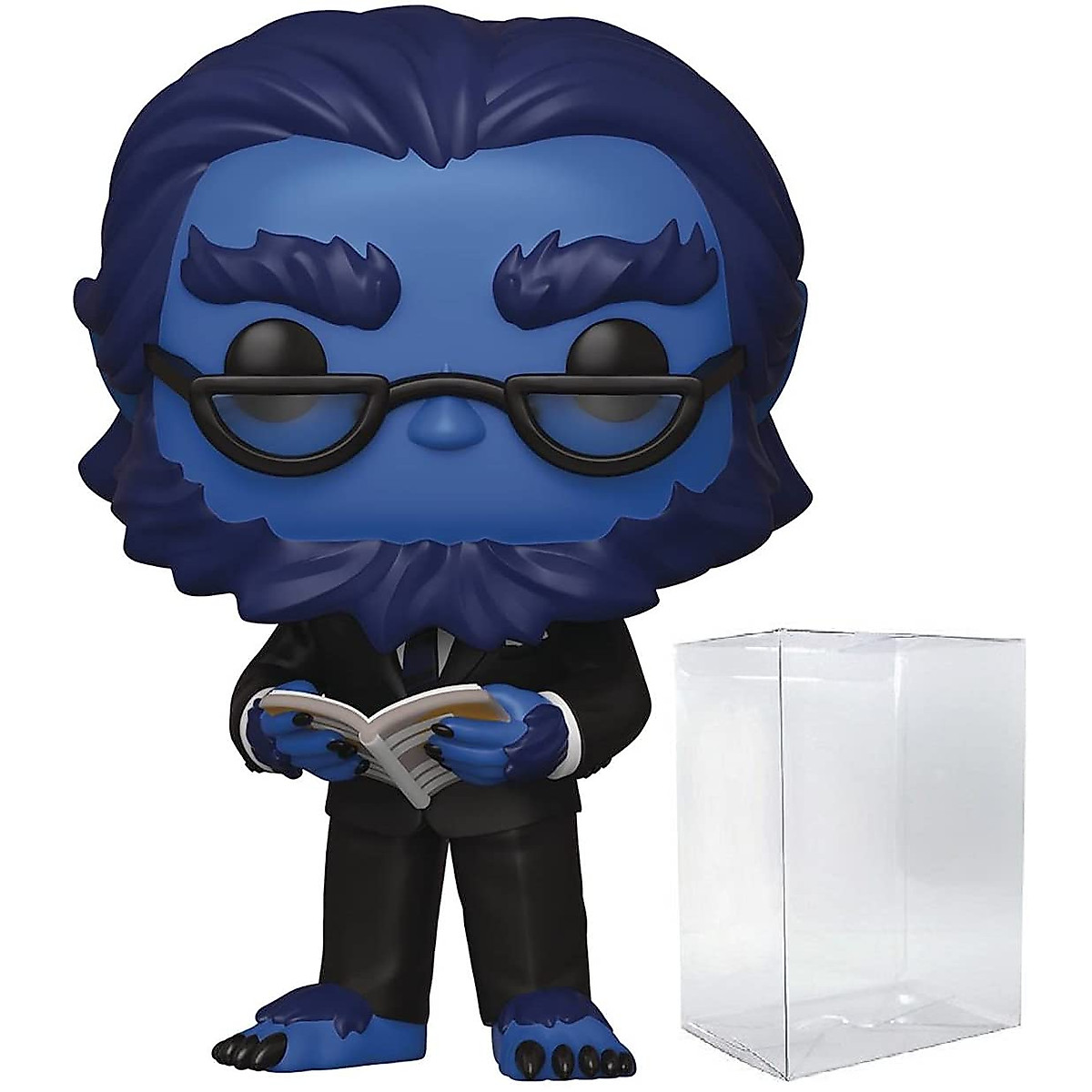 POP Marvel: X-Men 20th Anniversary - Beast Funko Pop! Vinyl Figure (Bundled with Compatible Pop Box Protector Case) Multicolor 3.75 inches