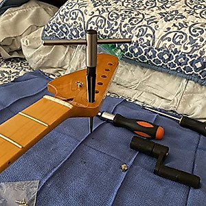 Hand Reamer, Bridge Pin Hole Handheld T Shape Tapered Hex Reamer Handle Drilling Tool 1/8"-1/2" 3-13mm