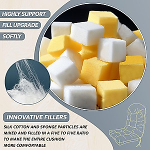 mudilun Outdoor Adirondack Chair Cushion High Weather Resistant Tufted Waterproof Lounge Cushion Anti-Slip Thickened High Back Patio Seat Pads