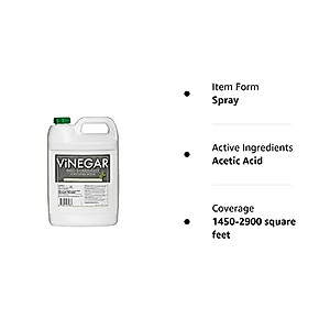 Energen Carolina LLC 578 Vinegar Weed & Grass Killer Approved for Organic Production Pet Safe Glyphosate Free Herbicide, Gallon 1, Yellow