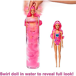 Barbie Color Reveal Doll & Accessories For 3 years and up Neon Tie-Dye Series, 7 Surprises, 1 Barbie Doll (Styles May Vary)