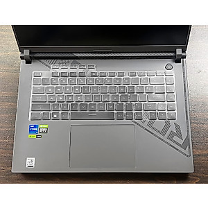 Keyboard Cover for 16" ASUS ROG Strix G16 2024 2023 G614 G614JV G614JIR G614JVR G614JI-AS94 Gaming Laptop, ASUS ROG Strix Scar 16 G634 G634JYR G634JZR G634JY G634JZ Keyboard Skin Protector - Clear