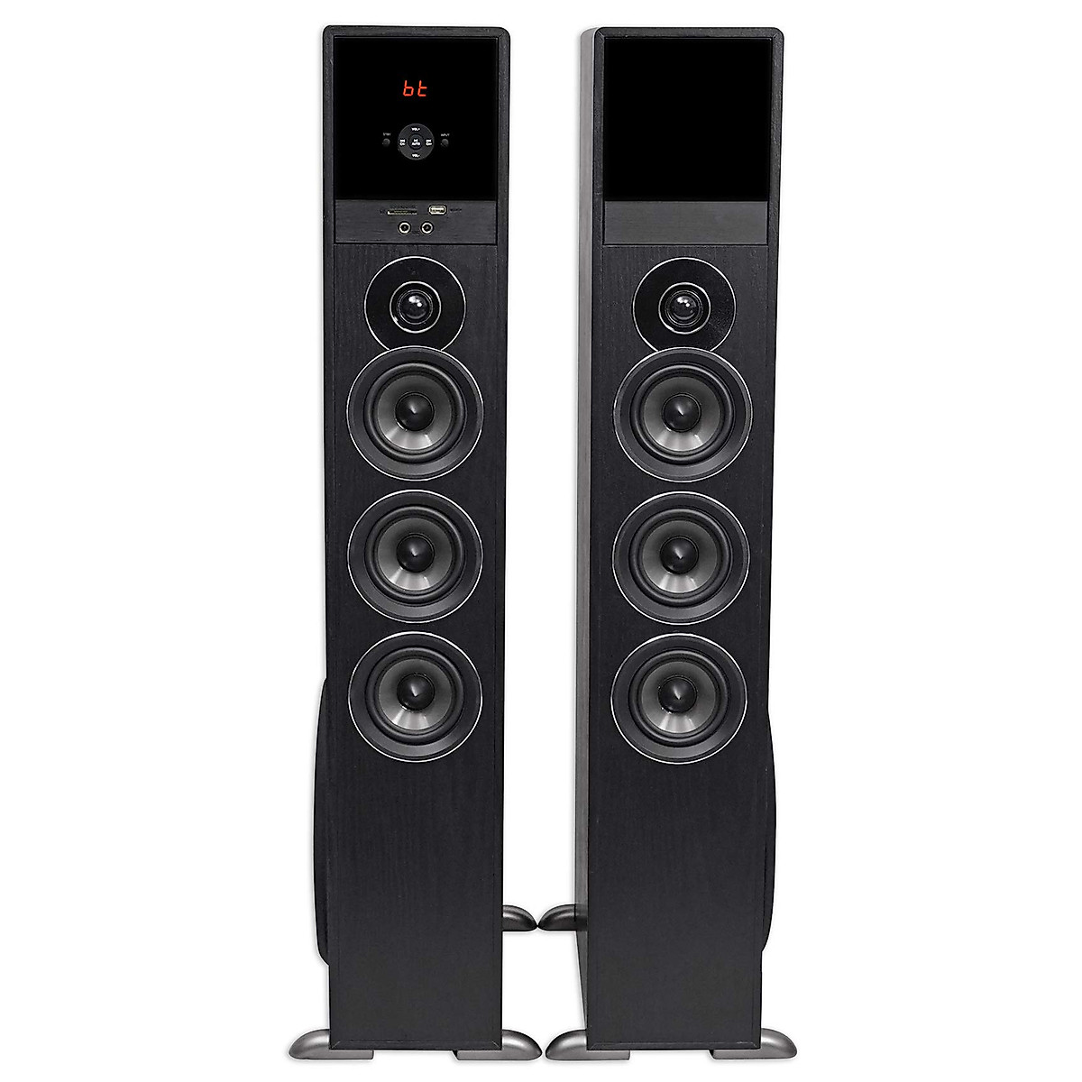 Rockville TM150B Black Home Theater System Tower Speakers 10" Sub/Bluetooth/USB