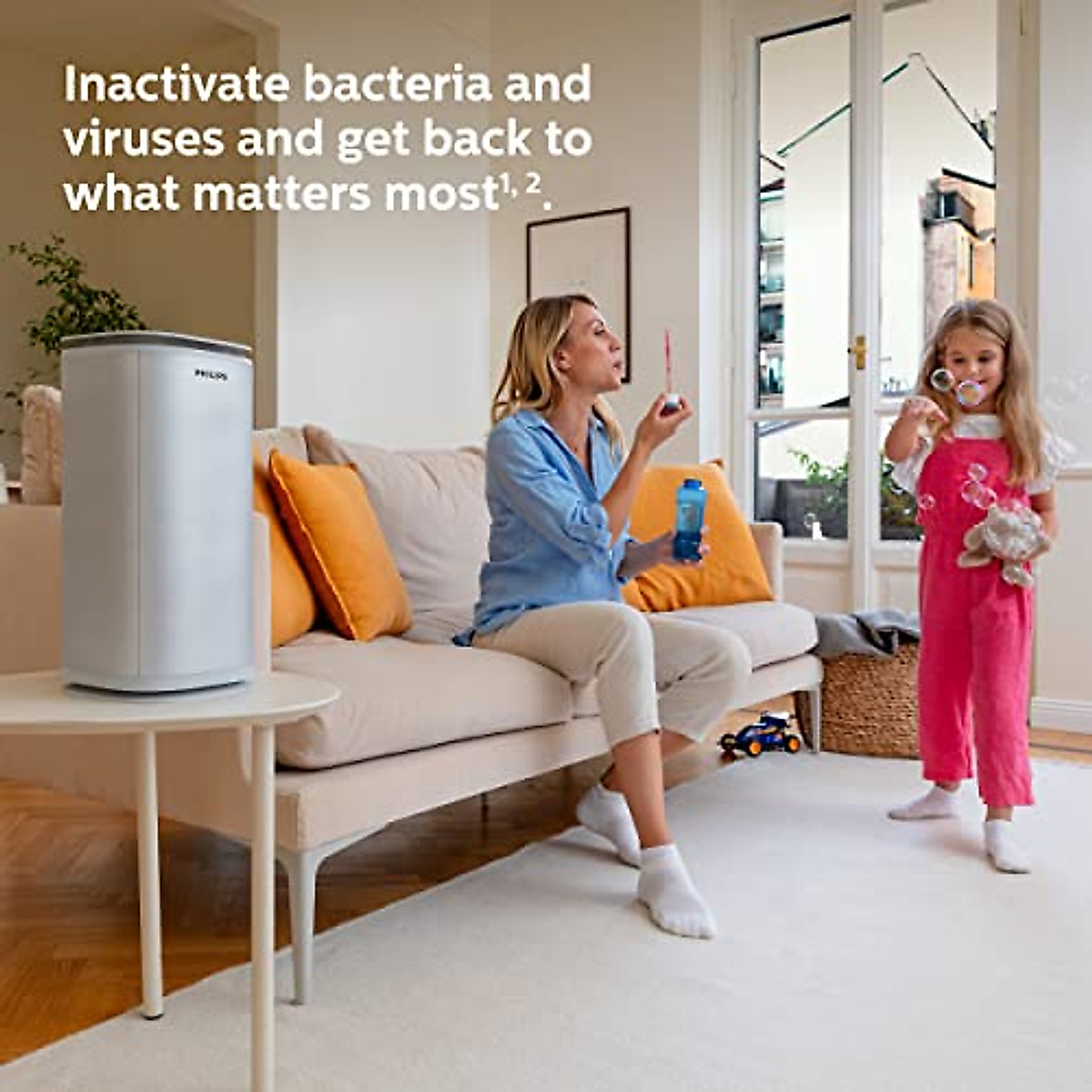 Philips LED UV Light Sanitizer Air Cleaner | Touch Control | Auto-Off Safety | ETL Listed & EPA Certified