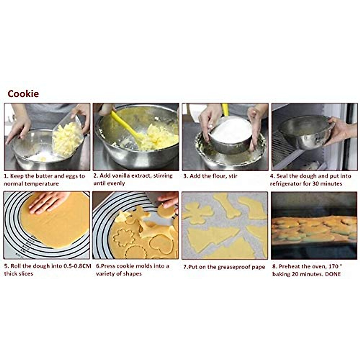 Cookie Knife Mickey Themed Cookie Moulds 5 Pieces - Mickey Mouse Sandwich Cartoon Cookie Knife Shape Cookie Mould, Kids Fondant Knife Baking Mould for Cake Sandwich Vegetables and Fruits,