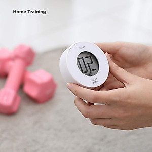 Mooas Dial Cooking Timer, Count Up/Countdown Digital Timer, Kitchen Timer, Loud Alarm, Big Digits, Magnetic Timer, Ideal for Cooking, Studying, Exercising, Working