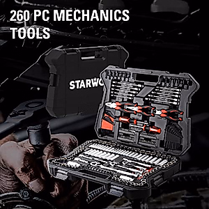 STARWORK TRUE MECHANIC™ 260-Piece Mechanics Tool Set, Professional, SAE/Metric