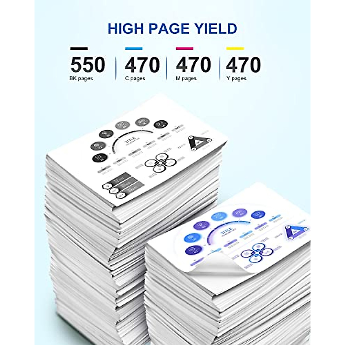 202 202XL Ink Cartridges for Epson Printer Remanufactured Compatible for Epson 202 XL 202XL T202XL Work for Epson Expression Home XP-5100 Workforce WF-2860 Printer (1 Black 1 Cyan 1 Magenta 1 Yellow)