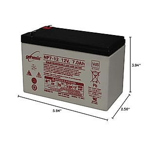 EnerSys Genesis NP7-12 12V 7Ah Sealed Lead Acid Battery