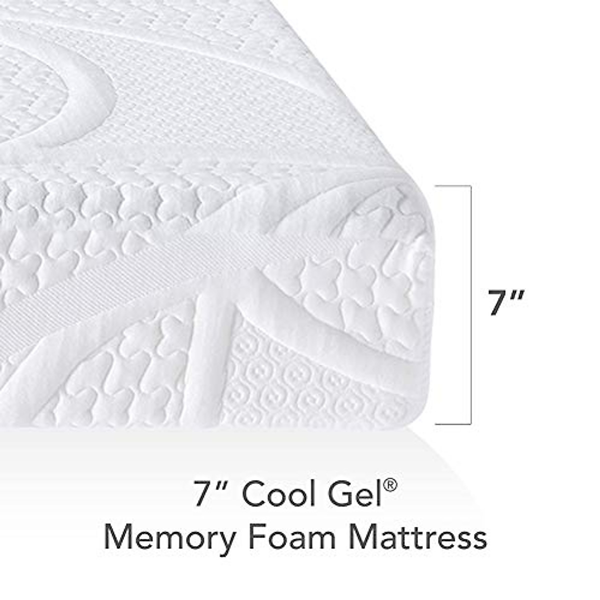 Classic Brands Classic Gel Memory Foam 7-Inch Mattress, King