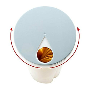 NEW Plastic Noodles Storage Box - Container Grain Cereal Nuts Beans Food Locking Lid - Khaki