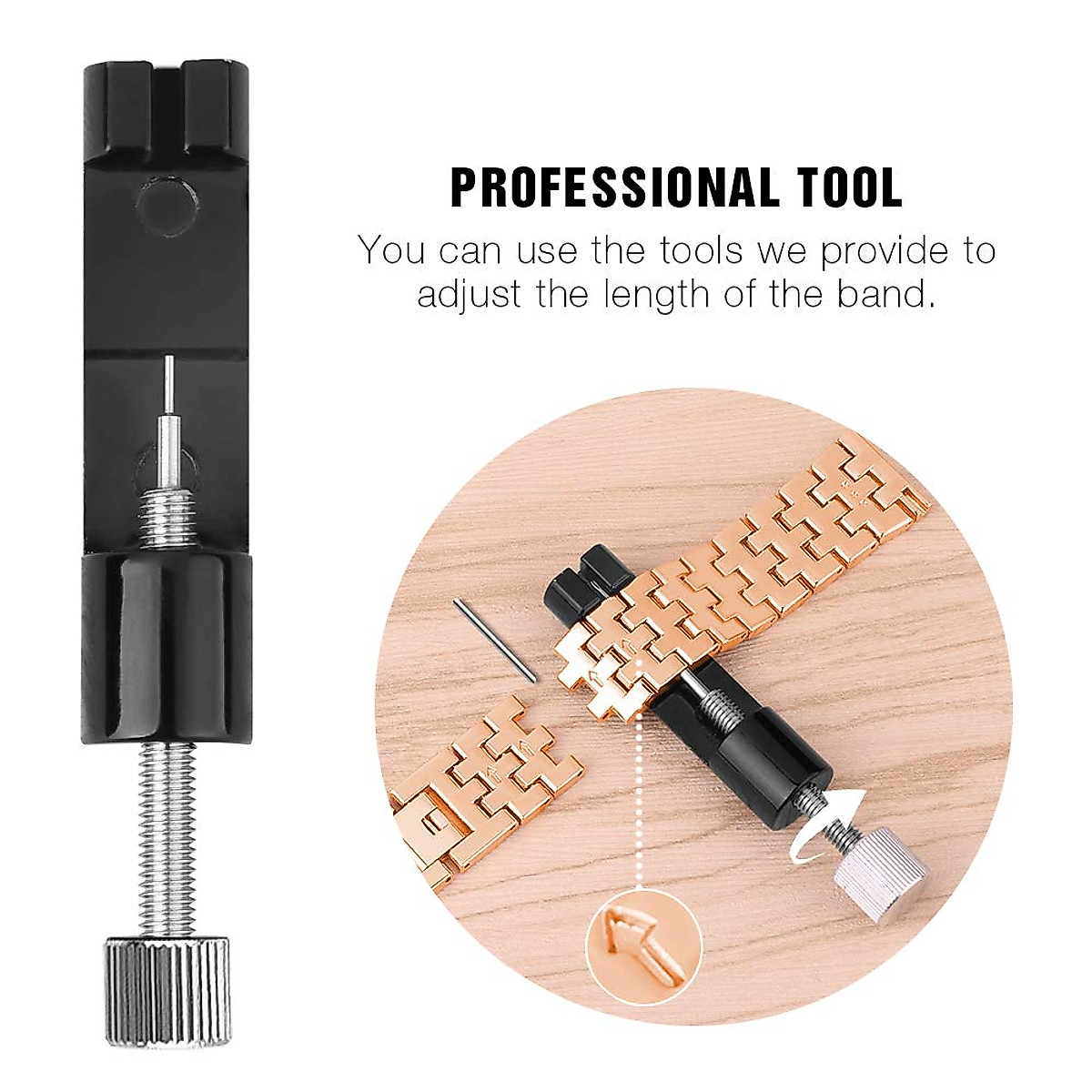 Dsytom Compatible with Galaxy Watch 42mm Band Women+ Bezel, 20mm Jewelry Watchband & Bezel Ring Cover Diamond Strap Bracelet for Samsung Galaxy Watch 4 Classic 42mm (Rose gold)