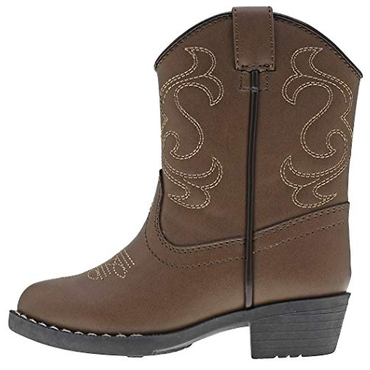 Canyon Trails Kids' Lil Cowboy Pointed Toe Classic Western Boots (Toddler/Little Kid (6 US Toddler, Brown)