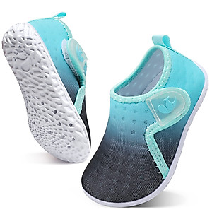 FEETCITY Baby Boys Girls Water Shoes Beach Quick Dry Swim Barefoot Aqua Socks Outdoor Athletic Pool Shoe 12-18 Months Infant