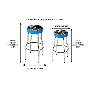 ARCADE1UP Asteroids Adjustable Stool, 21.5" to 29.5" - Electronic Games