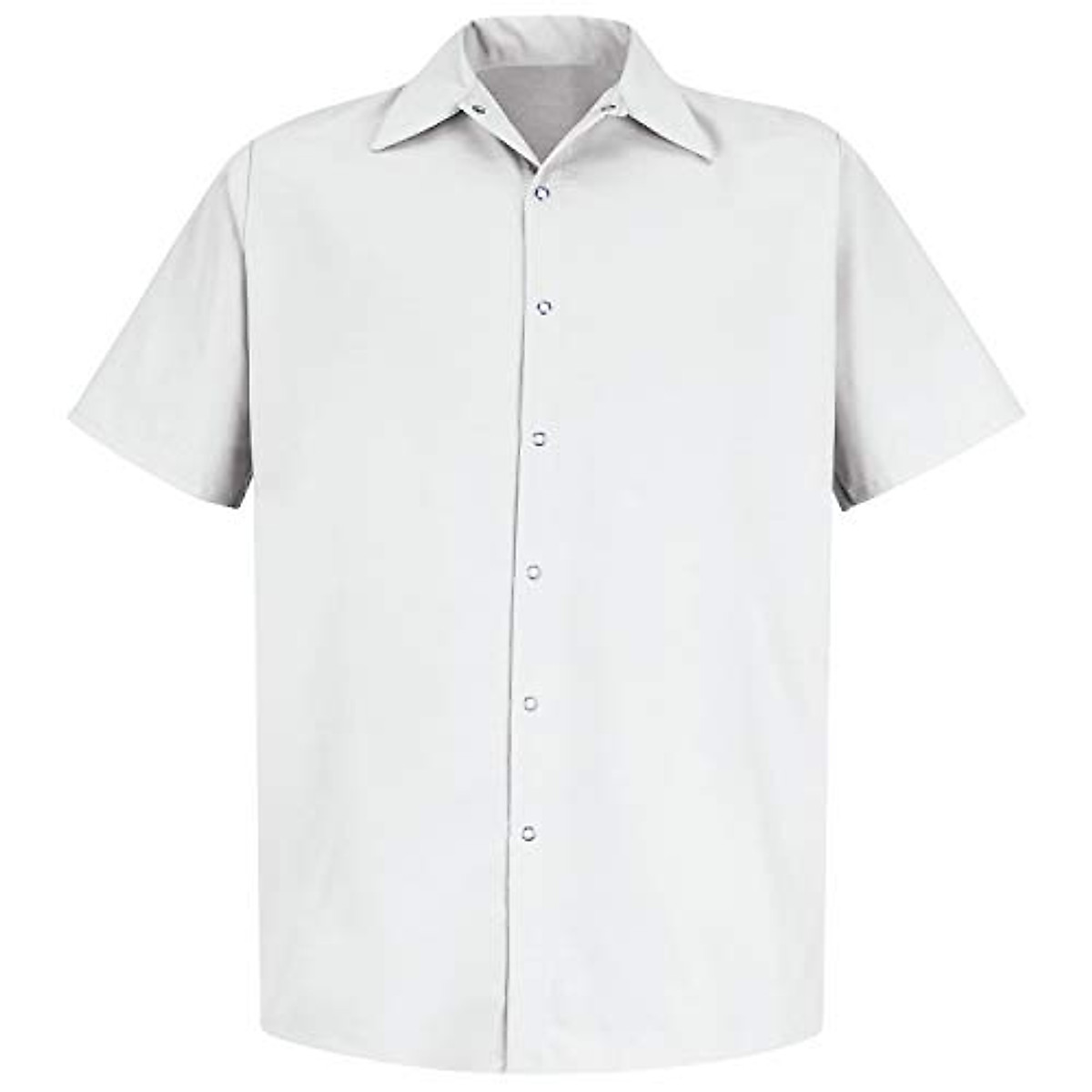 Red Kap Men's Specialized Pocketless Work Shirt, White, Short Sleeve 2X-Large