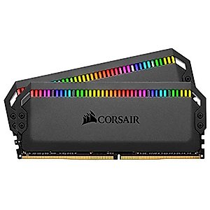 Corsair Dominator Platinum RGB 32GB (2x16GB) DDR4 3200 (PC4-25600) C16 1.35V Desktop Memory