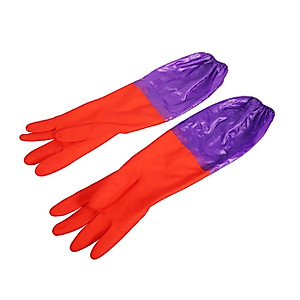 SOLUSTRE 3 Pairs household cleaning gloves latex glove gloves for cleaning household gloves washing gloves