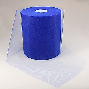 Blue Tulle Fabric Roll, 6Inch x 200 YardsTulle Fabric Spool, Dresses Party Festival Décor