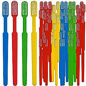 PRUVADE 144 Pack Disposable Toothbrushes with Toothpaste, Built In - Prepasted Toothbrushes Individually Wrapped |Single Use Waterless Tooth Brush with Soft Bristles for Airbnb, Hotel, Camping, Travel