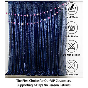 ShinyBeauty PHOTOBOOTH Background Best Choice-4FTx7FT-Sequin backdrops, Sequin Fabric,Wedding backdrops,Rust Backdrop,Sequin Curtains,Photography Backdrop (Buy it Now) (4FTx7FT, Navy Blue)