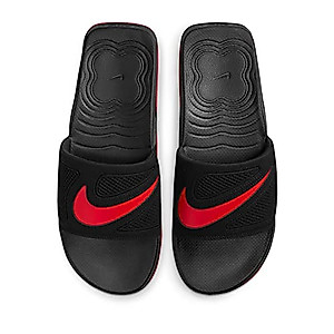 Nike Air Max Cirro Just Do It Athletic Sandal Solarsoft Slide (BLACK/UNIVERSITY RED, numeric_12)