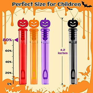 Shemira 80PCS Halloween Bubble Wands, Mini Bubbles Party Favors for Kids, Halloween Party Favors, Halloween Goodie Bag Stuffers, Classroom Prizes Gifts for Kids, Halloween Trick or Treat Toys Bulk