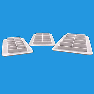 ZYAMY Square Biscuit Cutters Set, 3 Size (14.5cm x 1 + 15.5cm x 1 + 19.0cm x 1), Cookie Cutter Cake Fondant Cutter