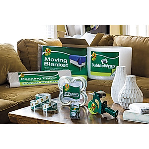 Duck Brand Bubble Wrap Roll, Original Bubble Cushioning, 12" x 175', Perforated Every 12" (1053440), Clear