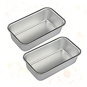 UPKOCH 2pcs Banana Suit Non Stick Baking Sheet Mini Loaf Pans with Lids Loaf Baking Tray Baking Pan French Bread Household Baking Plate Kitchen Supplies Cake Baking Tray Non Stick Pan Set