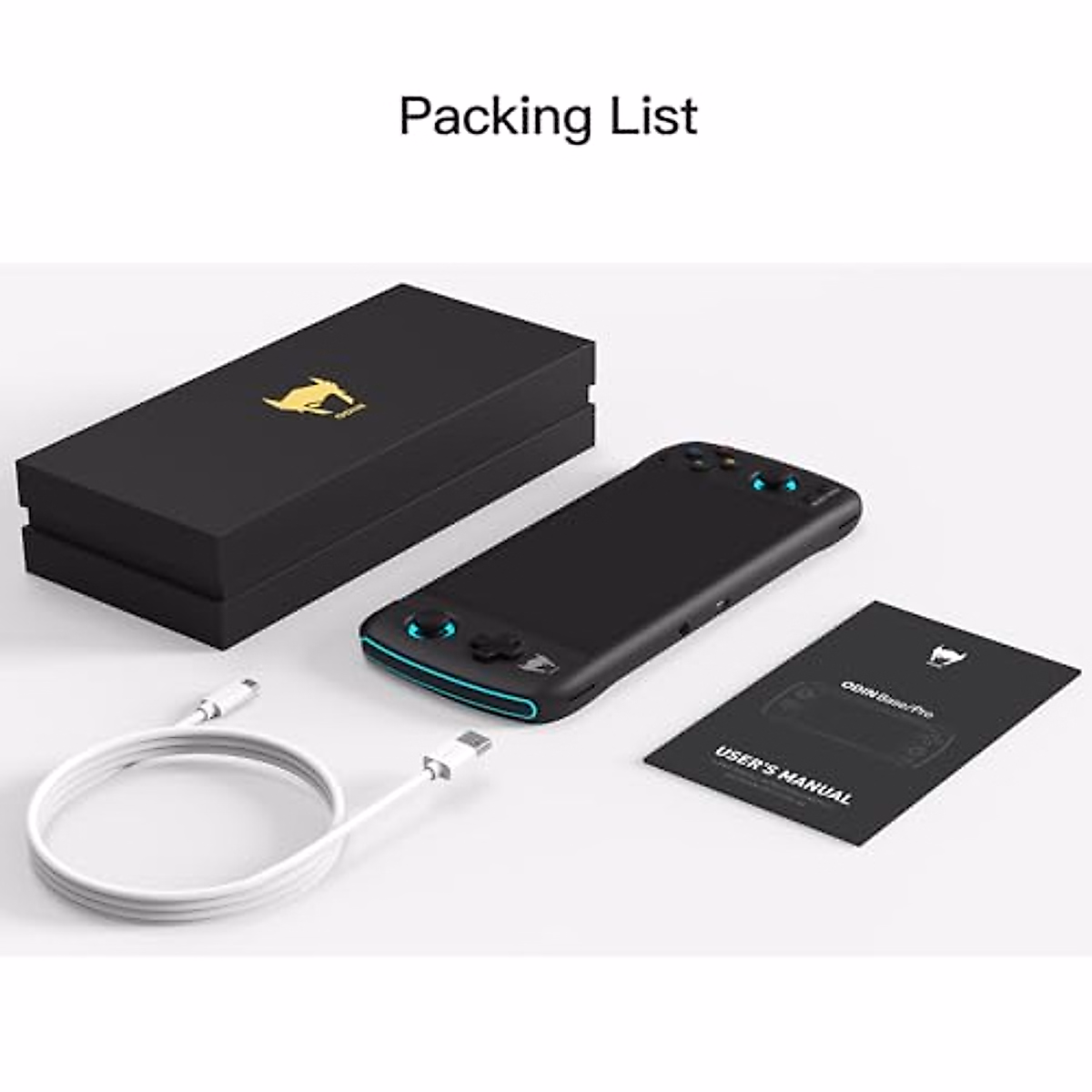 AYN Odin Pro Retro Game Handheld - SD845 Android Console With Multiple Emulators - FHD 1080P LCD, Fast Charging - 6600mAh Battery - 128GB, Black