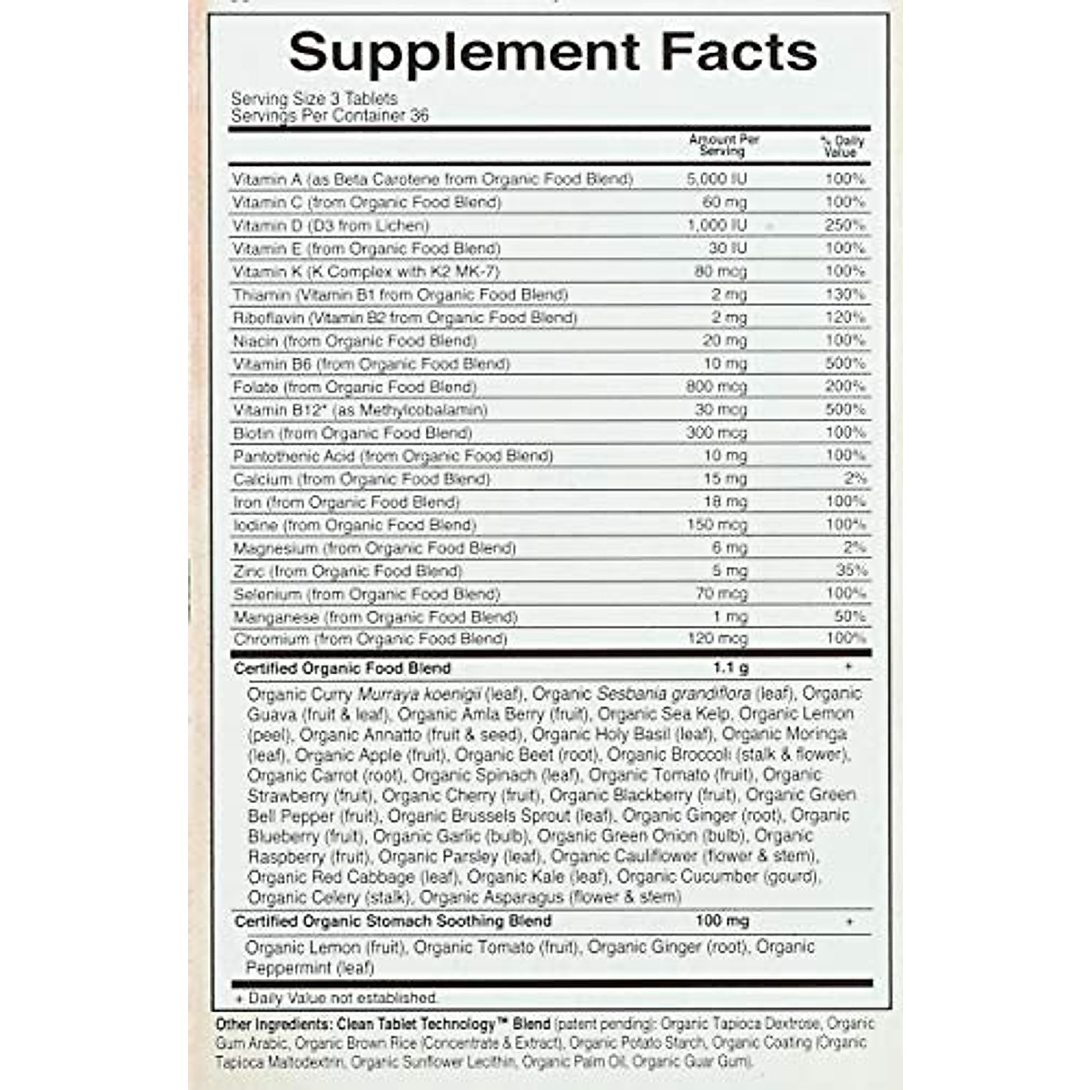 Garden Of Life Organic Mykind Prenatal Multivitamin, 108 CT