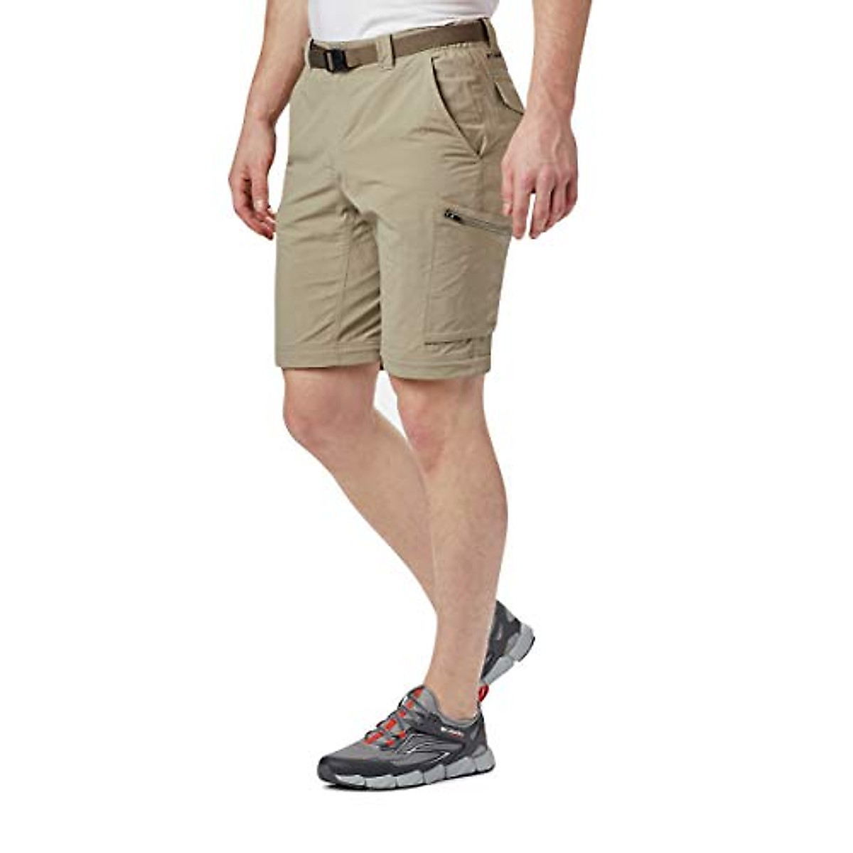 Columbia Men's Silver Ridge Convertible Pant, Breathable, UPF 50 Sun Protection, Tusk, 34x32