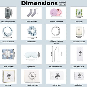 MAJOAK Stainless Steel Get Well Soon Gifts for Women|14pcs self-care Package for Women & Men| Thinking of you gift basket for loved ones| Birthday Gift Box|