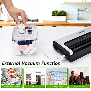 AirVita+ Vacuum Sealer Machine V72 with 6 Different Modes Multifunctional Vacuum Sealer Machine for Storage & Prolong Food Preservation, Sous Vide Matching Sealing Machine Not Include Packaging Bags