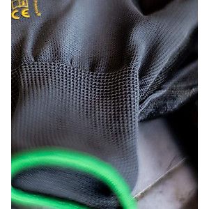 G & F Products 12 PAIRS Mens Working Gloves with Micro Foam Coating - Garden Gloves Texture Grip - men’s Work Glove For general purpose, construction, yardwork, Large (1519L-12),Grey/Black