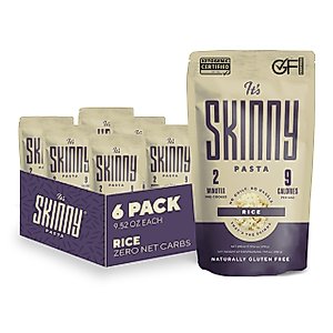 It’s Skinny Orzo — Rice Shaped Pasta Healthy, Low-Carb, Low Calorie Konjac Pasta — Fully Cooked and Ready to Eat Shirataki — Keto, Gluten Free, Vegan, and Paleo-Friendly (6-Pack)