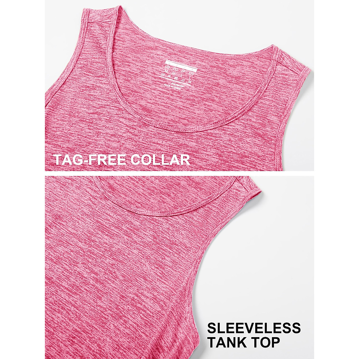 MAGCOMSEN Tank Tops for Men Running Tank Tops Men Gym Shirts Men Sleeveless Mens Shirts Workout T Shirts for Men Tank Top Athletic Shirts for Men Pink