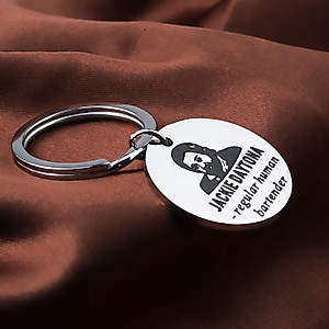 BLEOUK What Do We DO In The Shadows Jackie Daytona Regular Human Bartender Keychain (JACKIE DAYTONA)