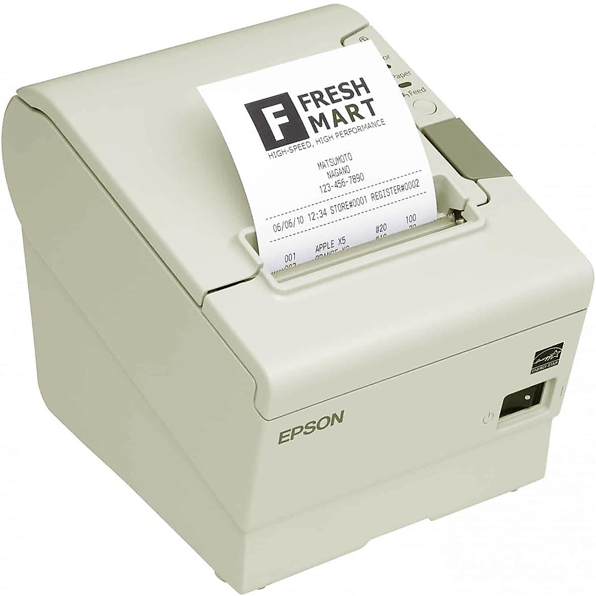 Epson TM-T88V Thermal Receipt Printer Bundle for Office - Package Includes The Epson Receipt Printer TM-T88V, Compatible Power Adapter, USB Cable & Microfiber Cloth, High-Speed (Renewed)