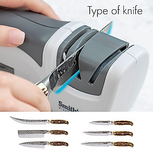 Smith's 50097 Essentials Compact Electric Knife Sharpener White