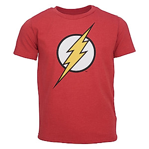 DC Comics Justice League The Flash Superman Batman Big Boys 3 Pack T-Shirts Red/Gray/Blue 10-12